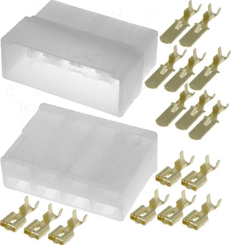 Juego de Conectores Faston 6.35 Macho y Hembra